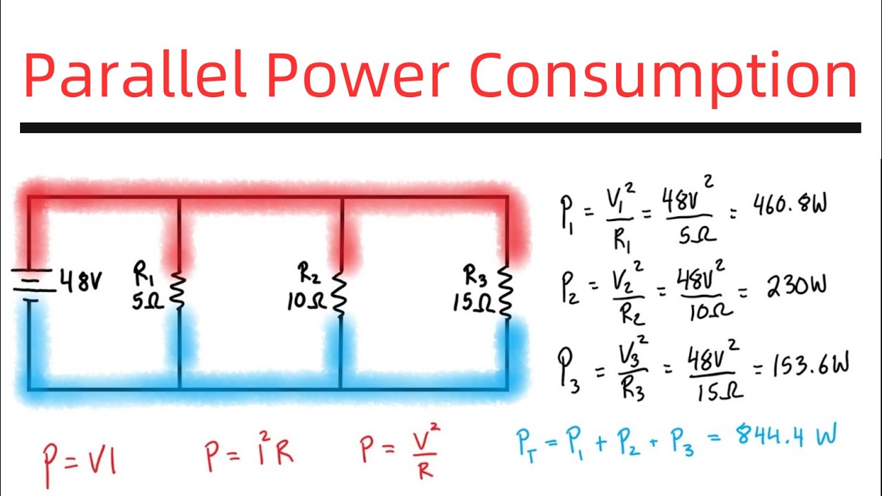 Determine Power Consumed in a Parallel Circuit