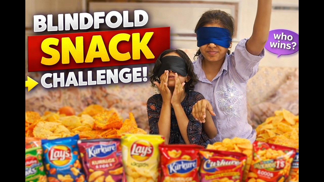 Amazing Blindfold Snack Challenge: Hilarious Fun You Can't Miss! | FamilyFunForever