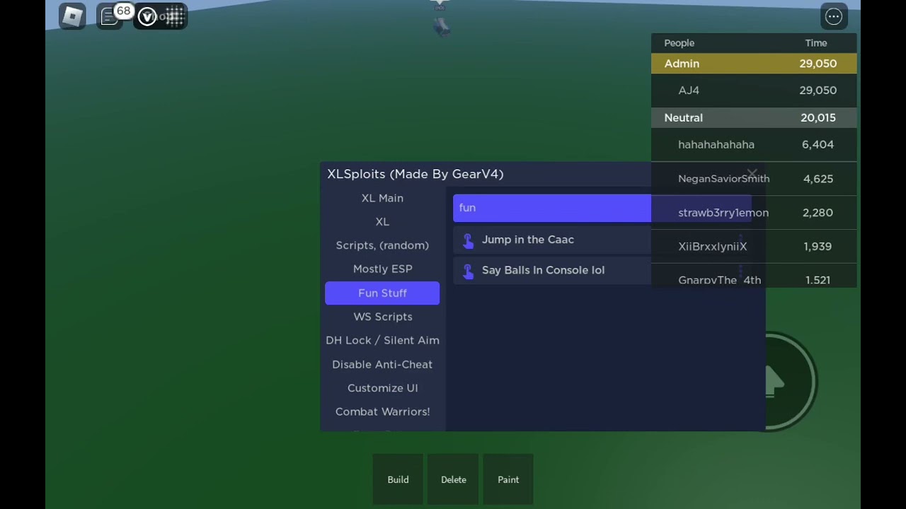 Roblox Fe Script Showcase (Gear Hub V4)