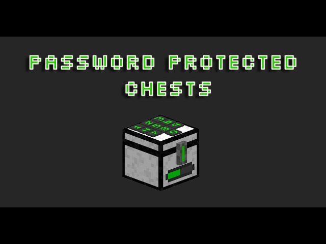 Password chests (Datapack) Minecraft Data Pack