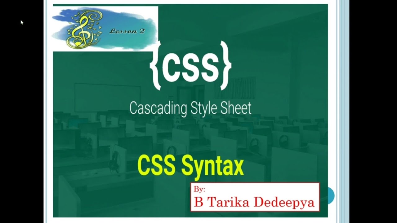 CSS syntax lesson 2 #css