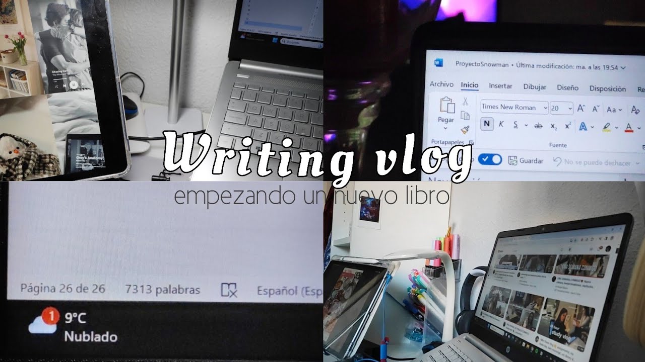 EMPEZANDO UN NUEVO LIBRO l writing vlog