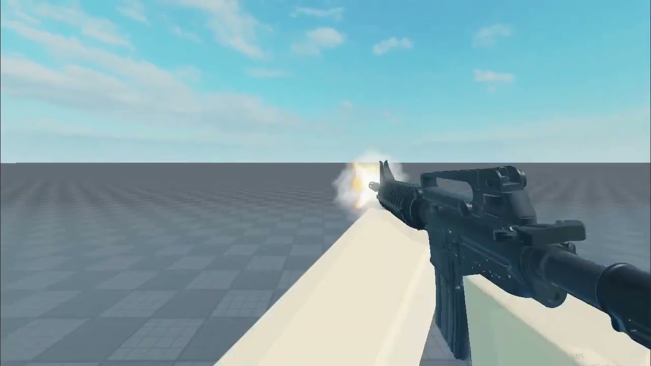 Roblox M4A1 FPS animation test.