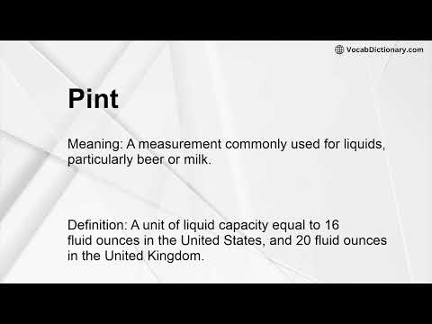 Pint Meaning