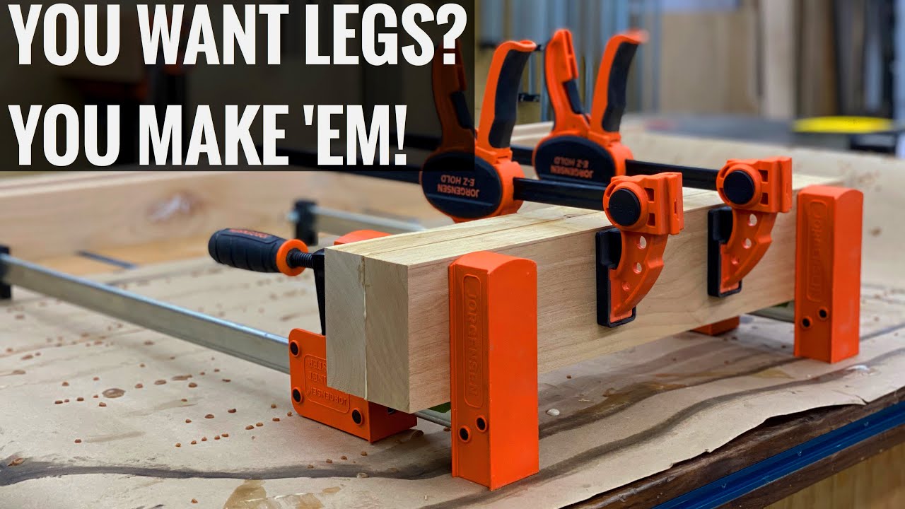 DIY Table Legs! How To Make Simple Table Or Desk Legs.