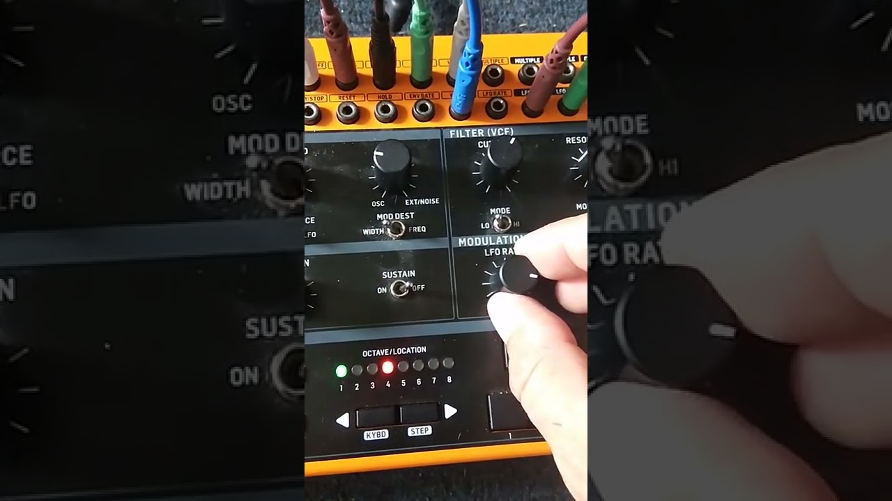 LFO as a second oscillator on Behringer Crave.