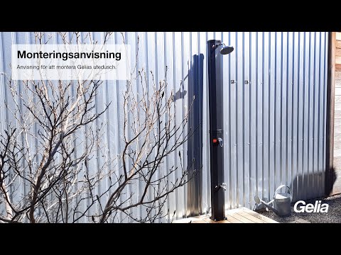 Monteringsanvisning för Gelia utedusch
