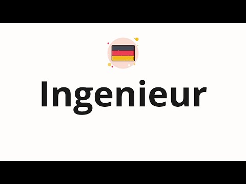 How to pronounce Ingenieur