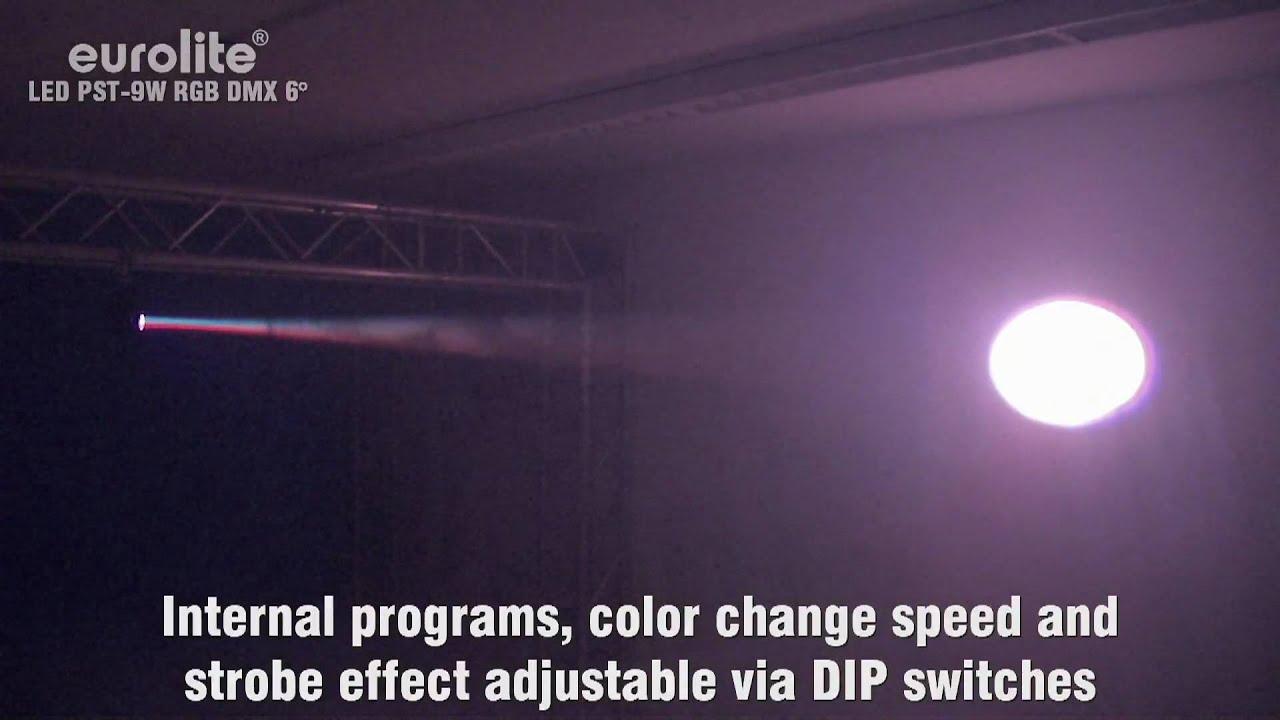 EUROLITE LED PST-9W RGB DMX 6°