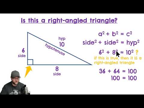 Use Pythagoras to decide if a triangle is right-angled