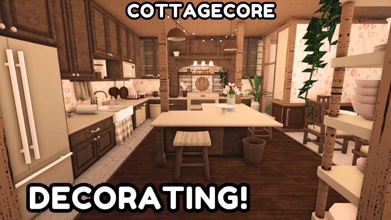 Decorating My COTTAGECORE Bloxburg House! *Interior Build*