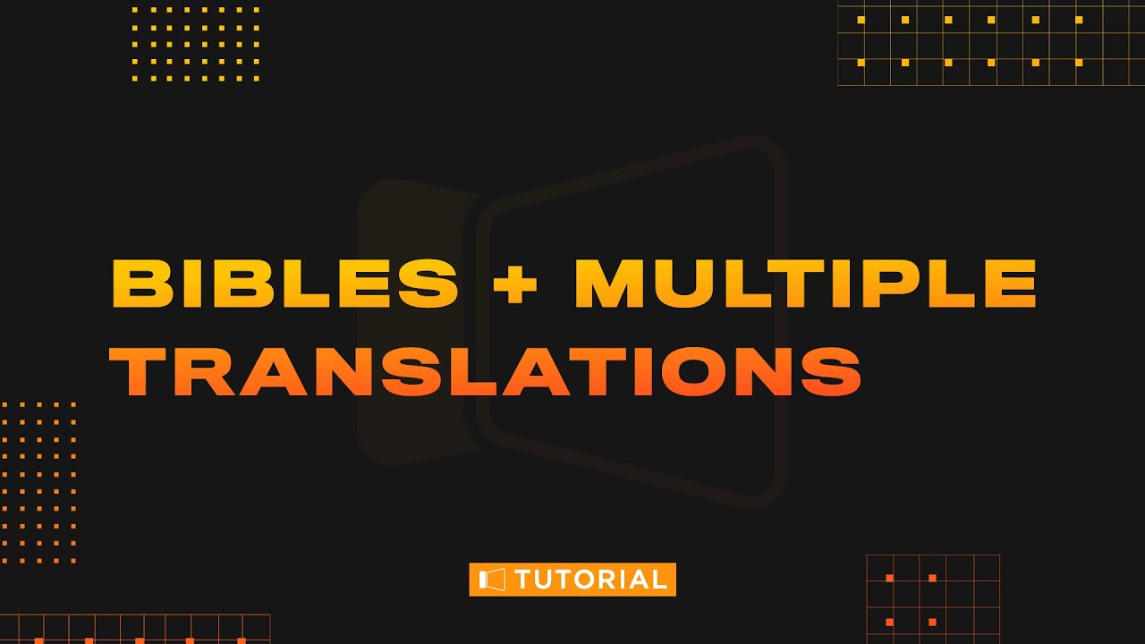 Using Bibles and Multi-Translation Scripture in ProPresenter 7