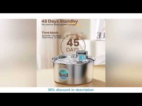 Why Everyone’s Talking About This Product! 3.2L Recharge 5V USB Cat Water Fountain Automatic Senso