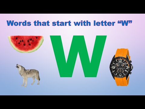 abcd part W | Words that start with letter W | w for water | w for wolf | w for watch