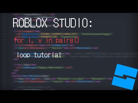ROBLOX STUDIO: What's an "for i, v in pairs()" loop?