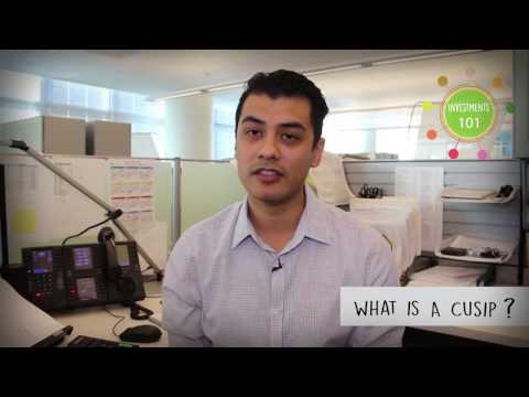 Investments 101 - Diego - What is a CUSIP?