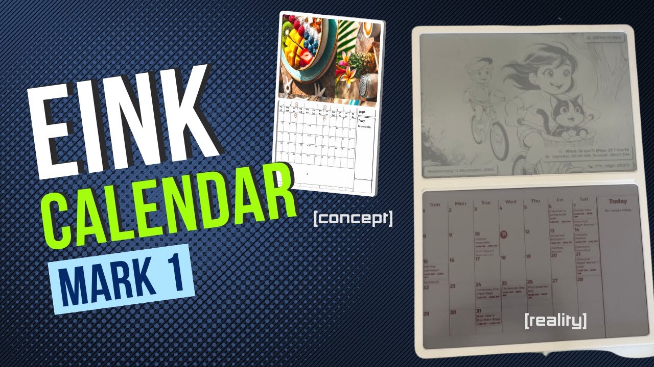 eInkCal - Revolutionary E-ink Calendar