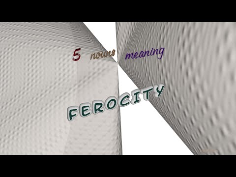 ferocity - 8 nouns synonym of ferocity (sentence examples)