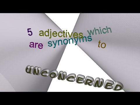 unconcerned - 9 adjectives which are synonyms to unconcerned (sentence examples)