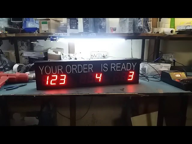 Food Counter Token Display - Restaurants Token Display System ...