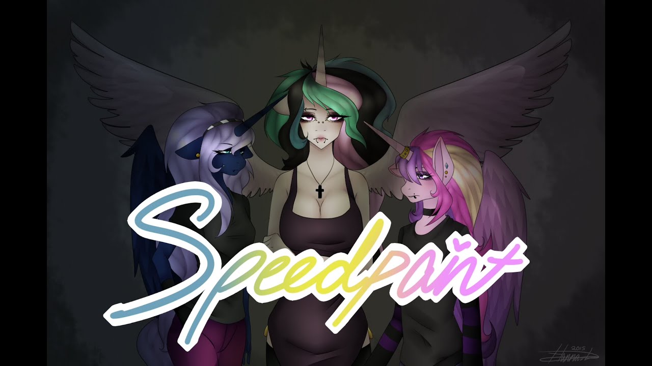(Speedpaint) MLP: Emo Princesses