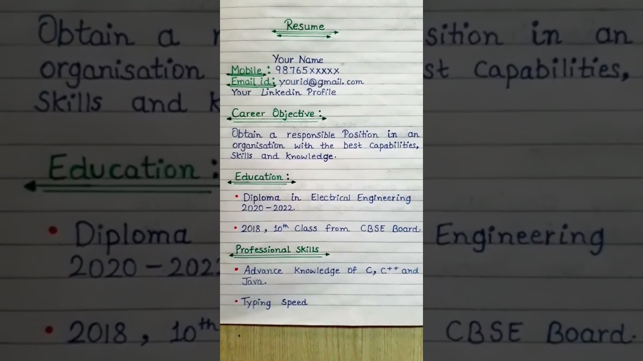 How To Write Resume For Jobs #Simplifiedstudyofficial