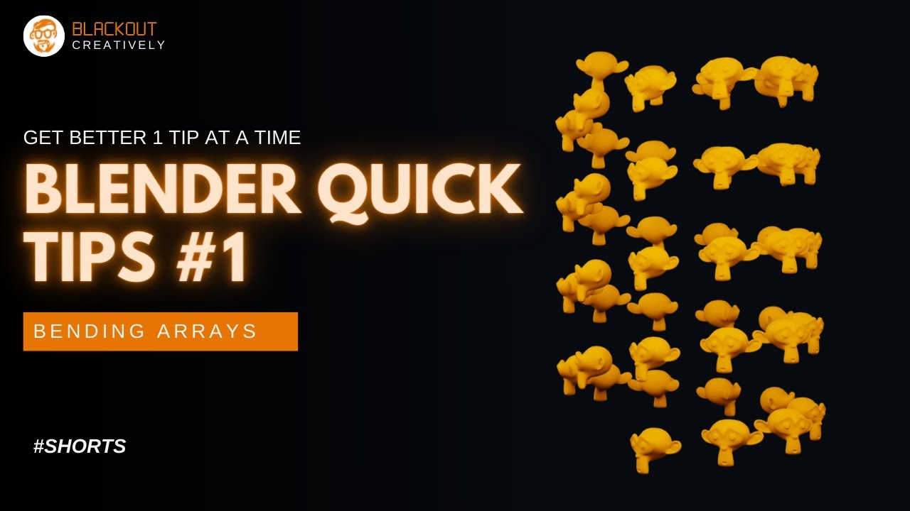 Blender Quick Tips No.1 | Blender Array Circles & Curves