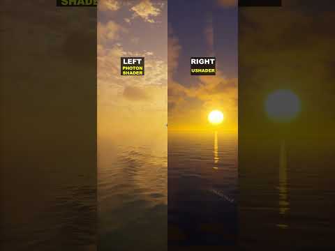 Minecraft Shaders: Photon or UShader? ☀️ #shorts