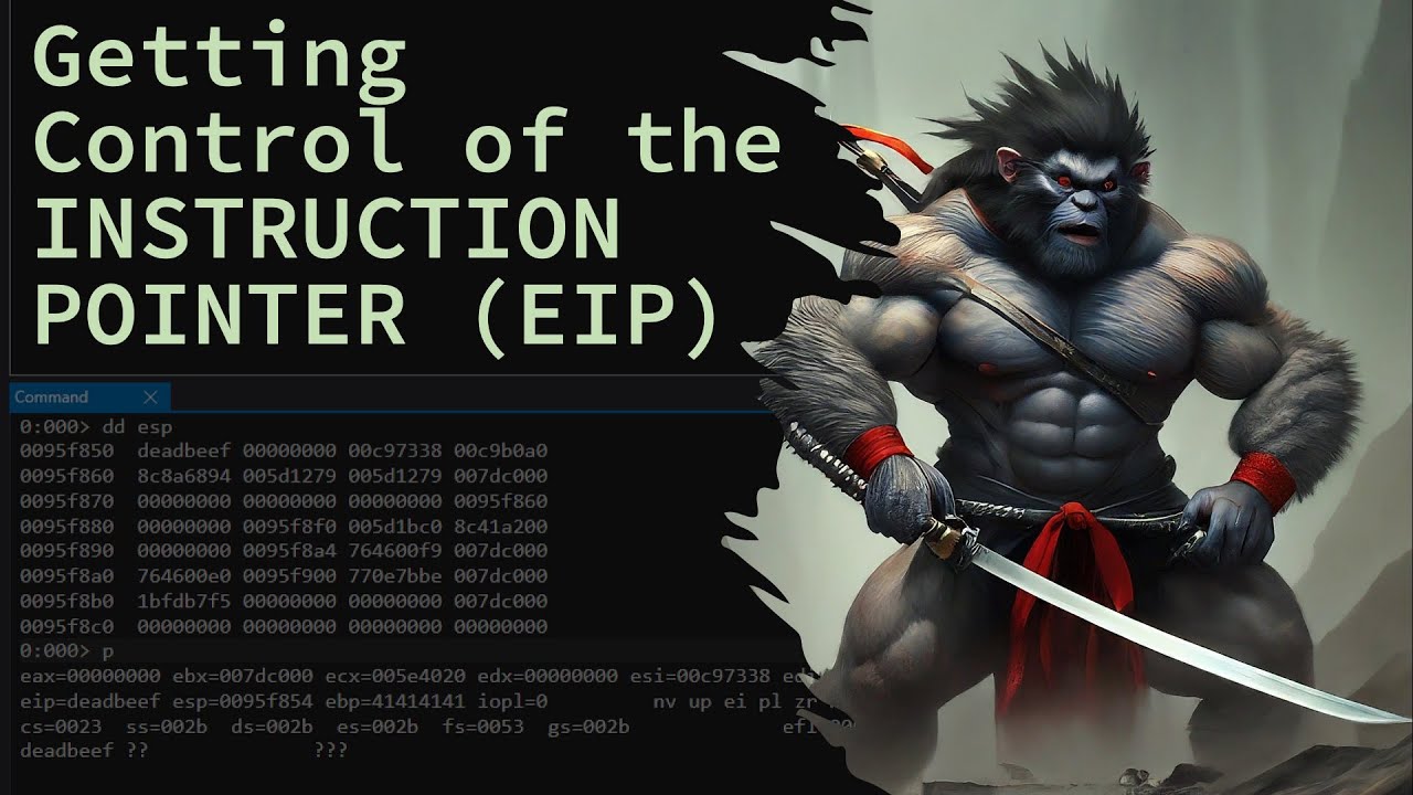 Getting Control of the Instruction Pointer (EIP)! Exploring Stack Buffer Overflows