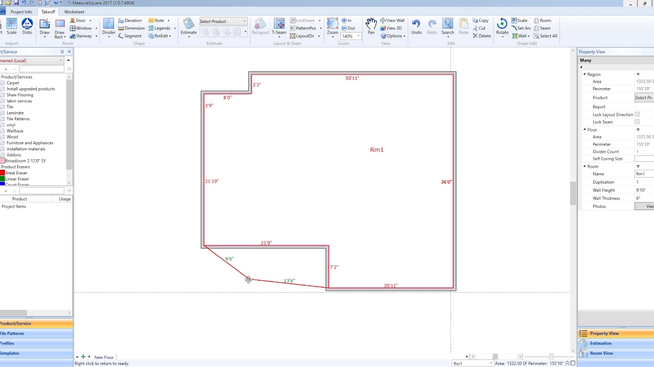 Resize Rooms - Measure Square 8