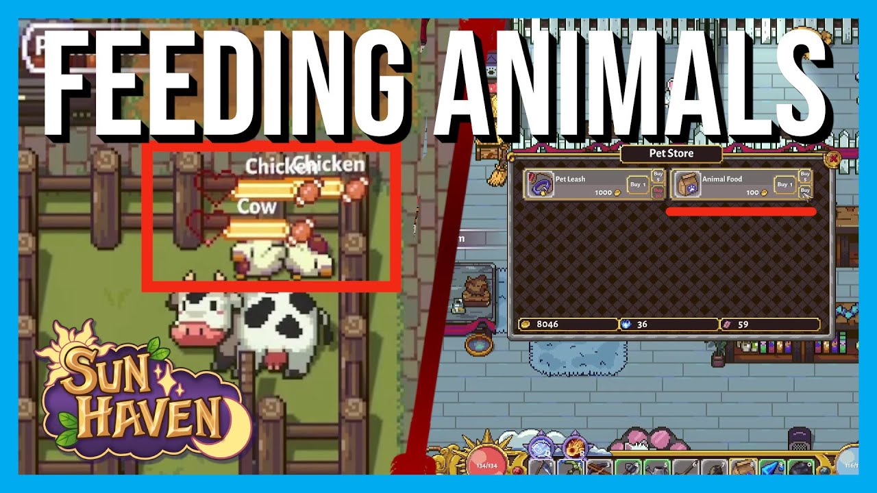 How to Feed Unhappy Animals with Animal Food in Sun Haven