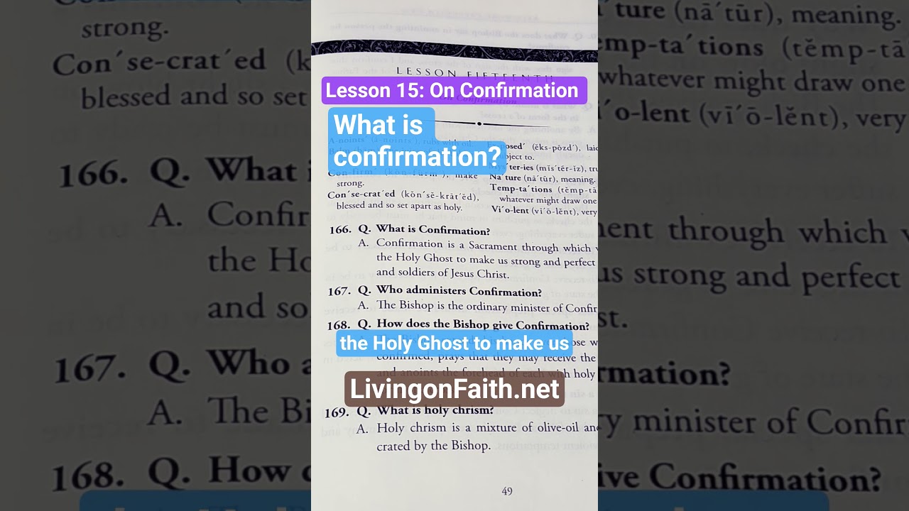 what is confirmation? #catechism #catholicchurch