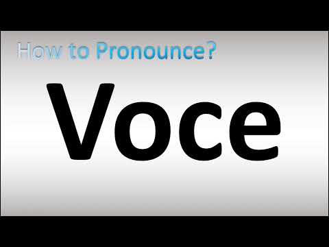 How to Pronounce Voce
