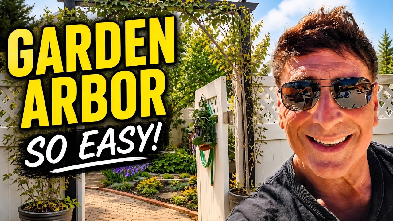  👉 DIY Garden Arbor – Cheap, Easy & NO Digging Required!