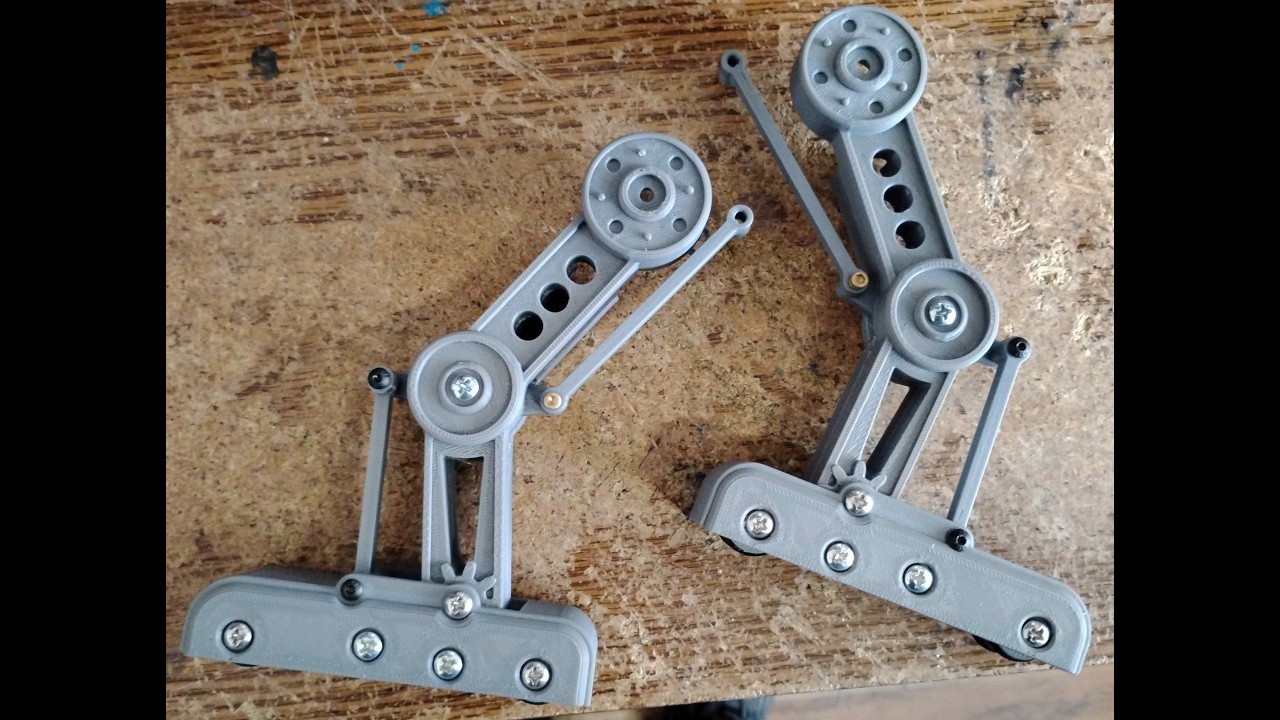 Part 1 build. Feet and legs of the Differential walking robot.