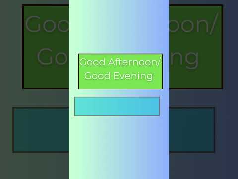 Good morning and Good afternoon in Spanish | VOCAB Spanish - English