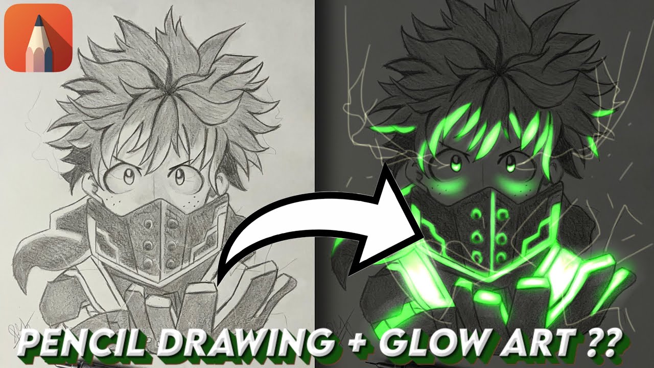 FULL GLOW ART TUTORIAL [ IZUKU MIDORIYA ]
