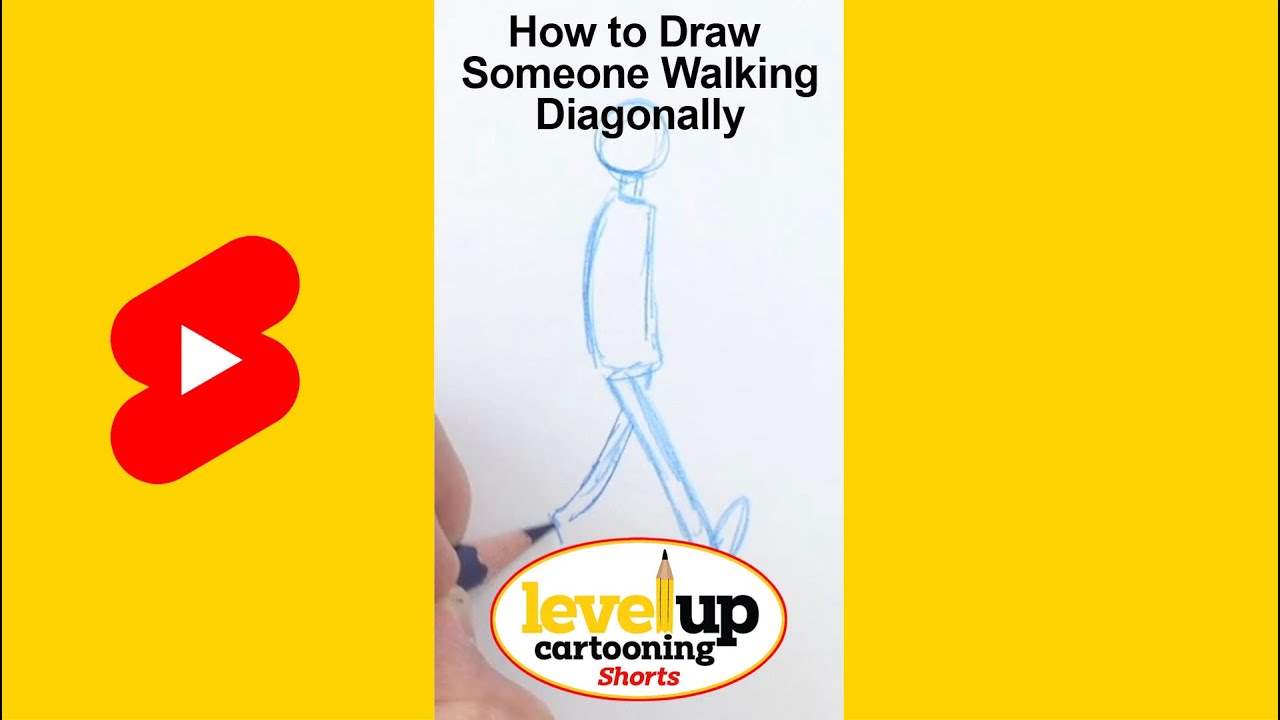 How to Draw Someone Walking Diagonally