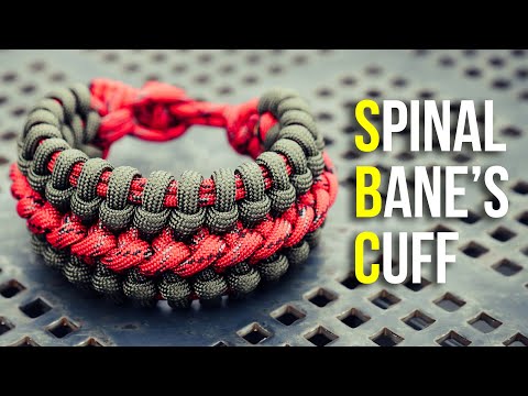 Make The Spinal Bane's Cuff Paracord Bracelet Tutorial | No Buckles, Knot and Loop
