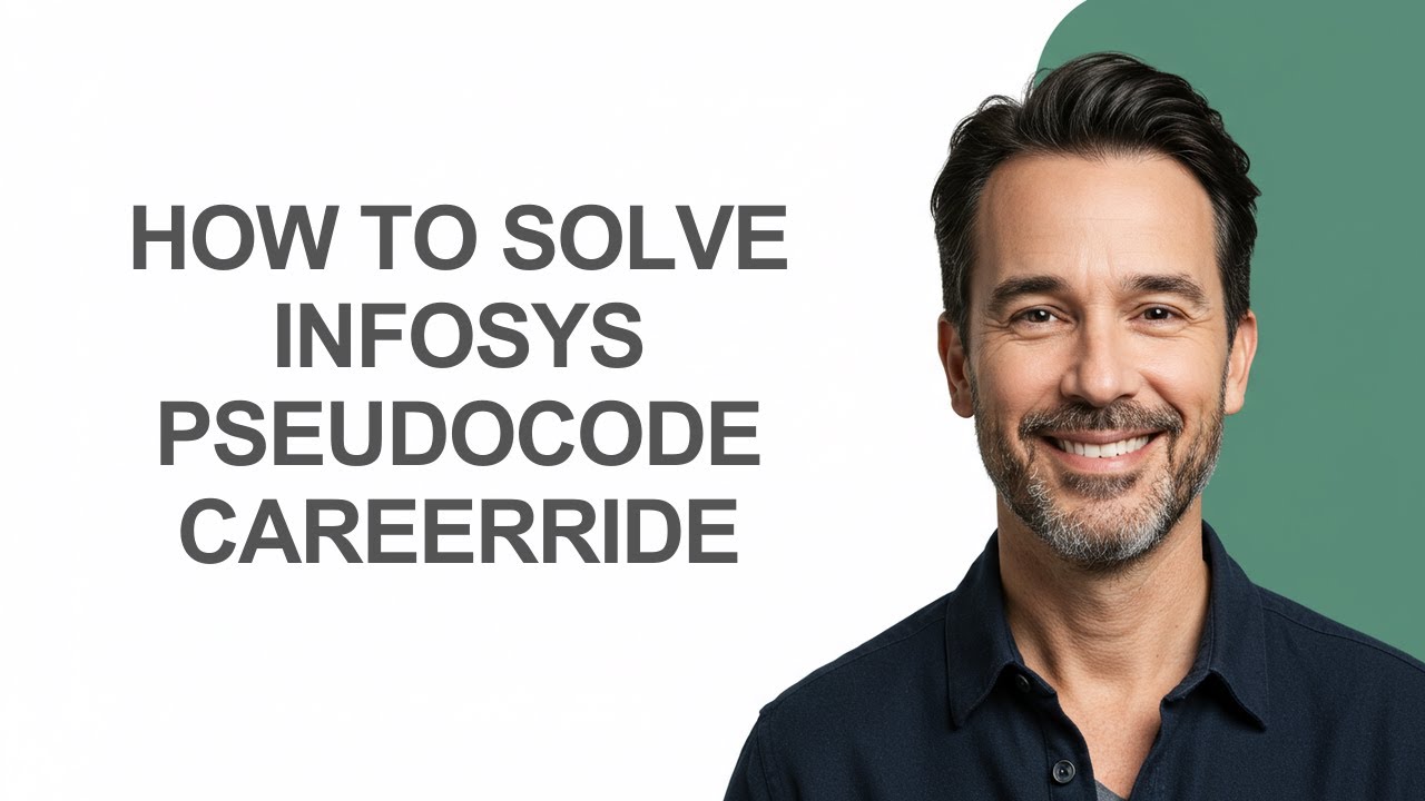 How to Solve Infosys Pseudocode Careerride - KevinHowTo