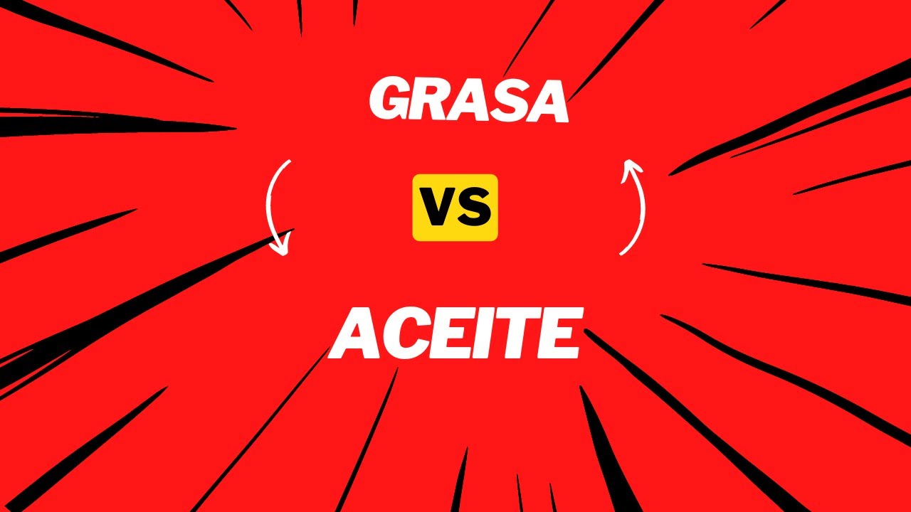¿Cuál es la diferencia entre grasa y aceite?