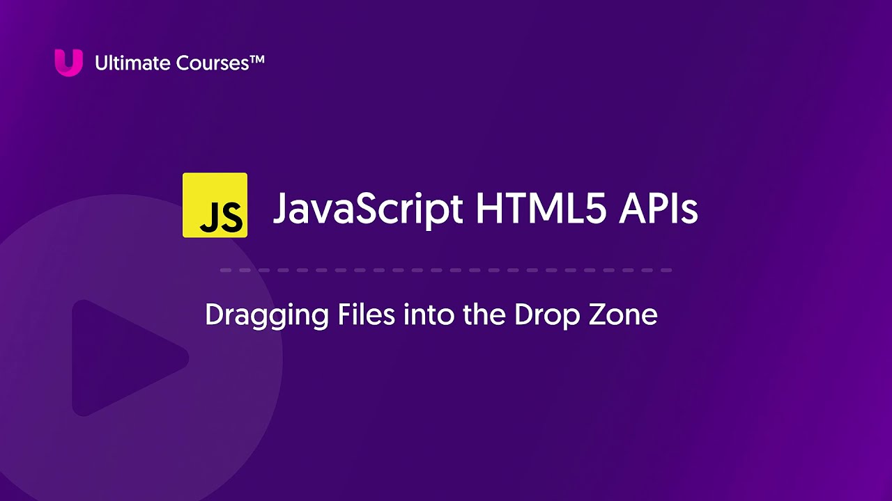 08 Dragging Files into the Drop Zone