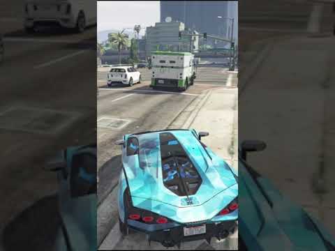 FRANKLIN ROB GRUPPE 6 TRUCK IN GTA V #shorts #gta5