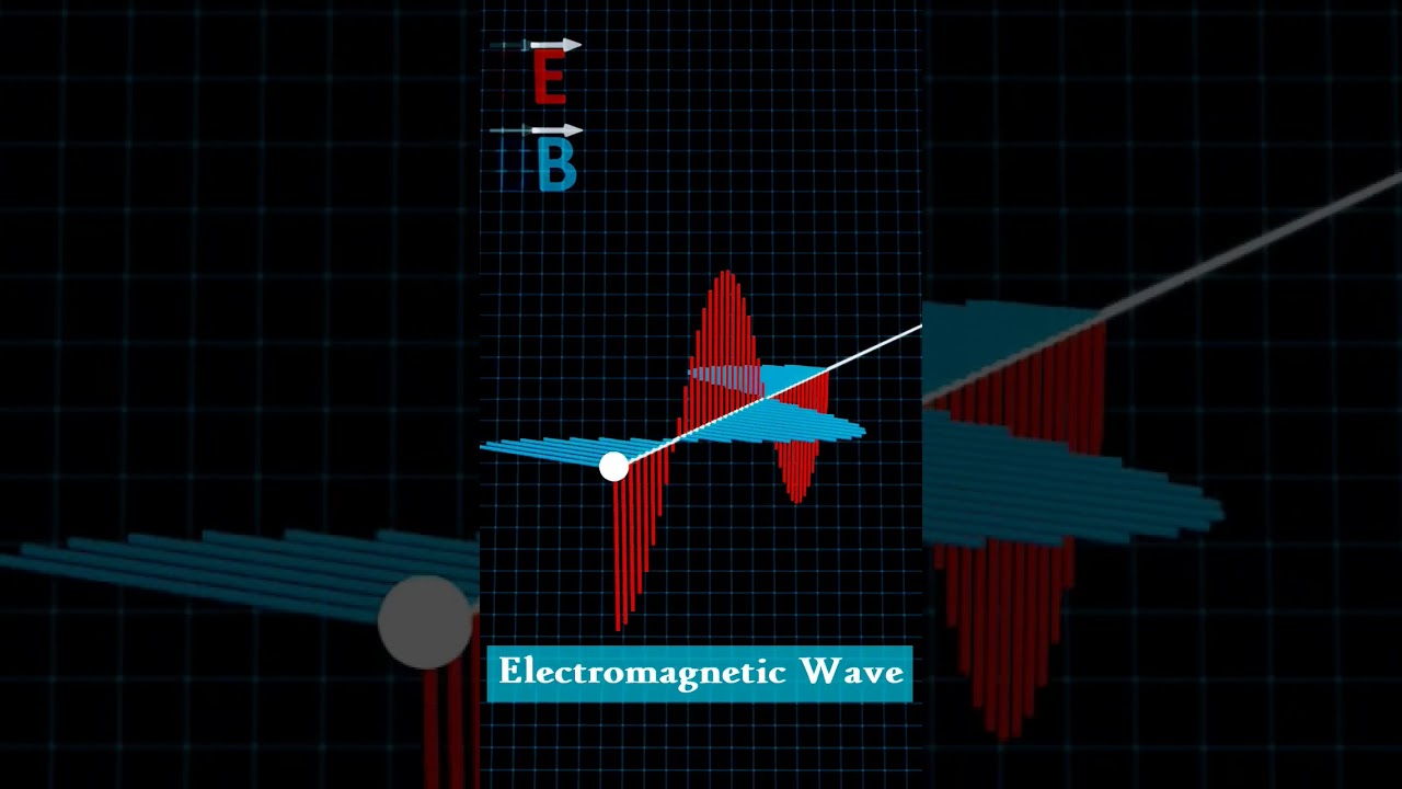 Electromagnetic wave animation #animation #physics #12thphysics #electromagnetism #science