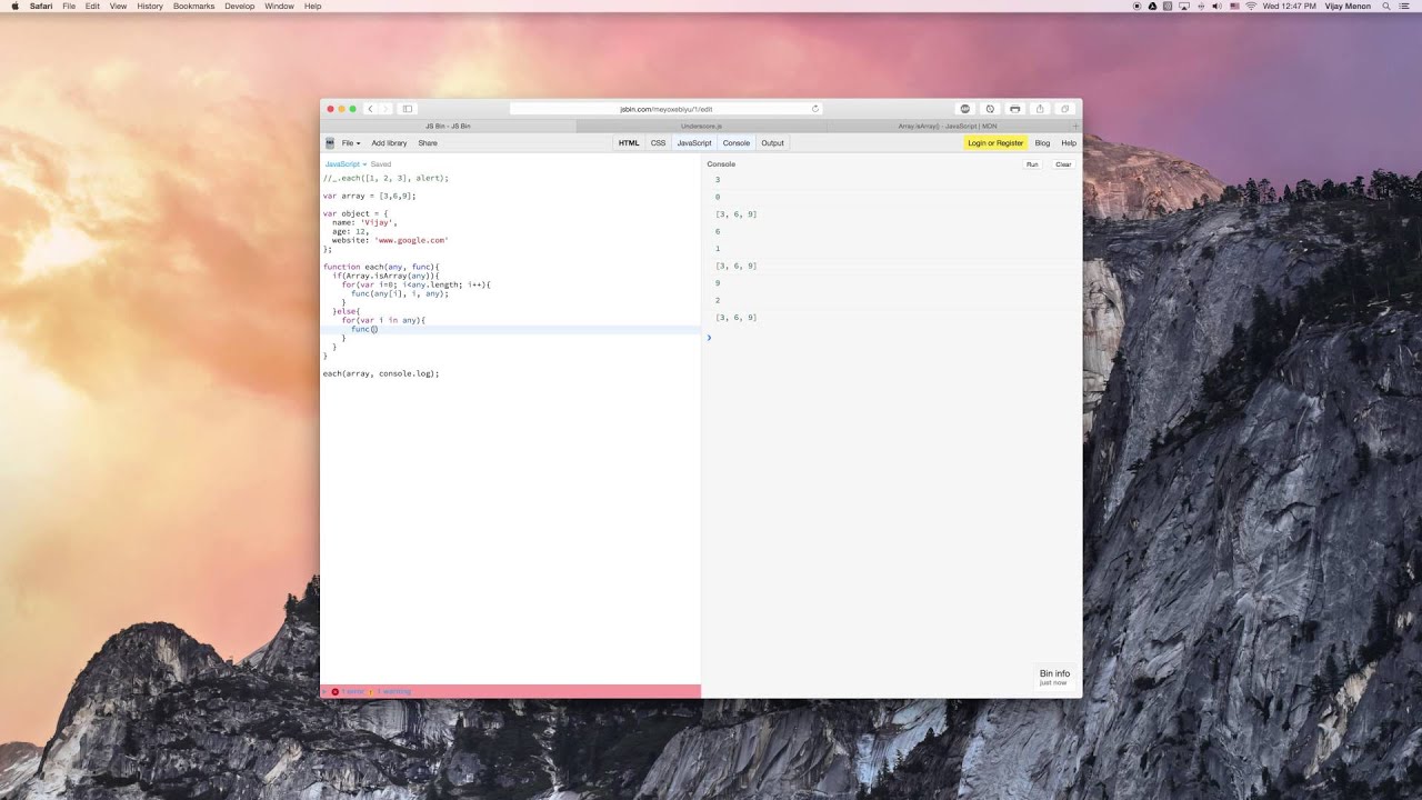 Using Underscore.JS' Each Method pt 2