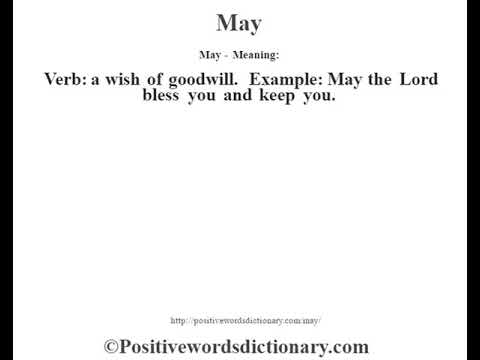 May definition | May meaning