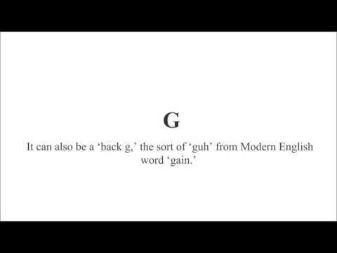 Old English Consonants video updated! | Leornende Eald Englisc