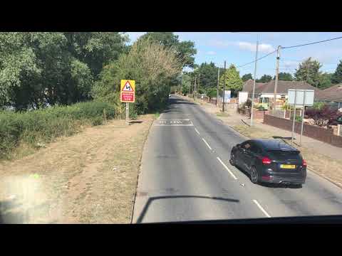 Route 74 Hedingham bus from Bockings Elm to Bentley Country Park