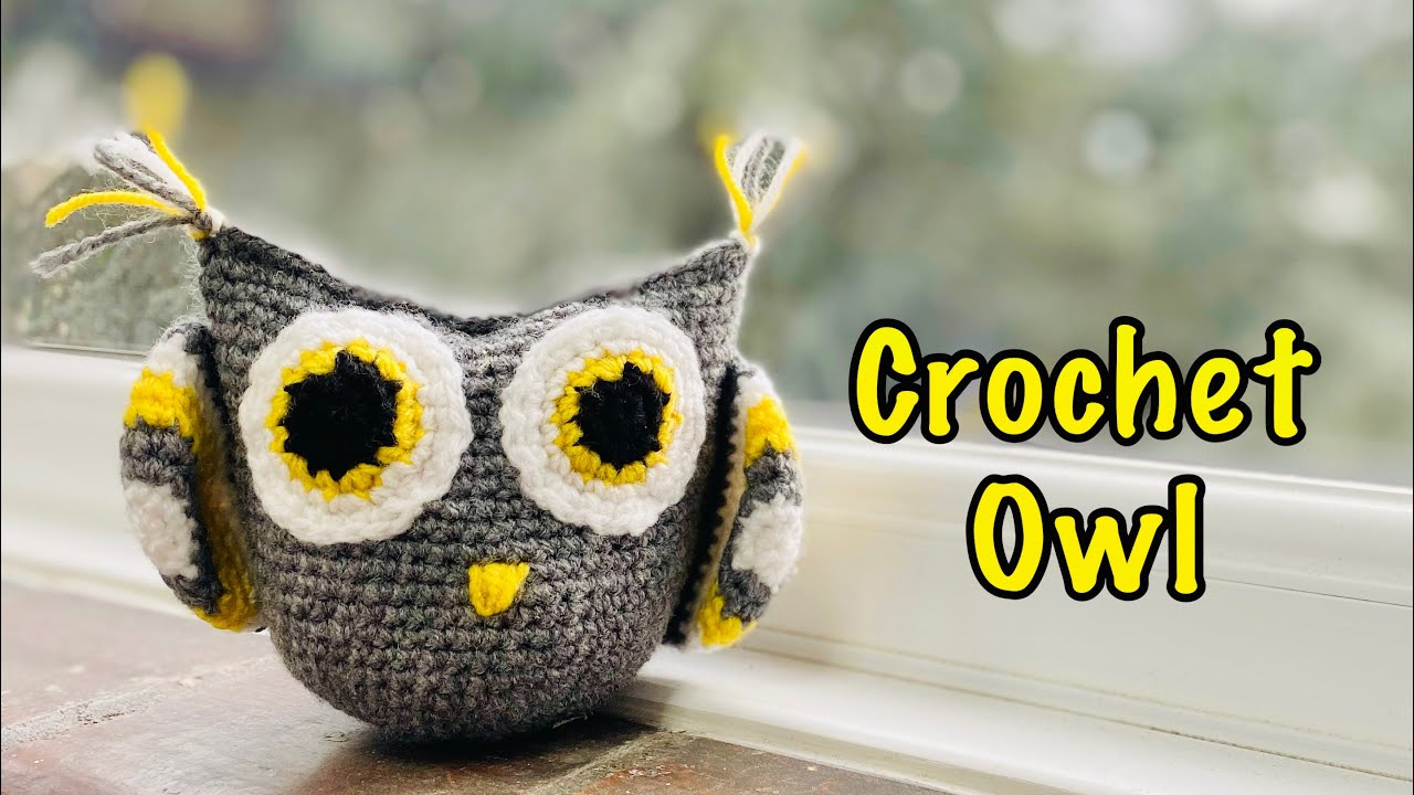 Crochet Owl/ Amigurumi Owl/ crochet Owl toy/ beginner friendly/  Free pattern within the video