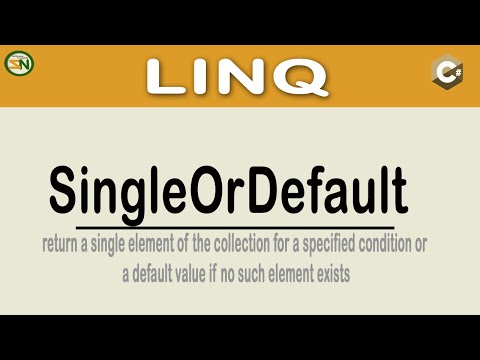 C# LINQ - SingleOrDefault Operator